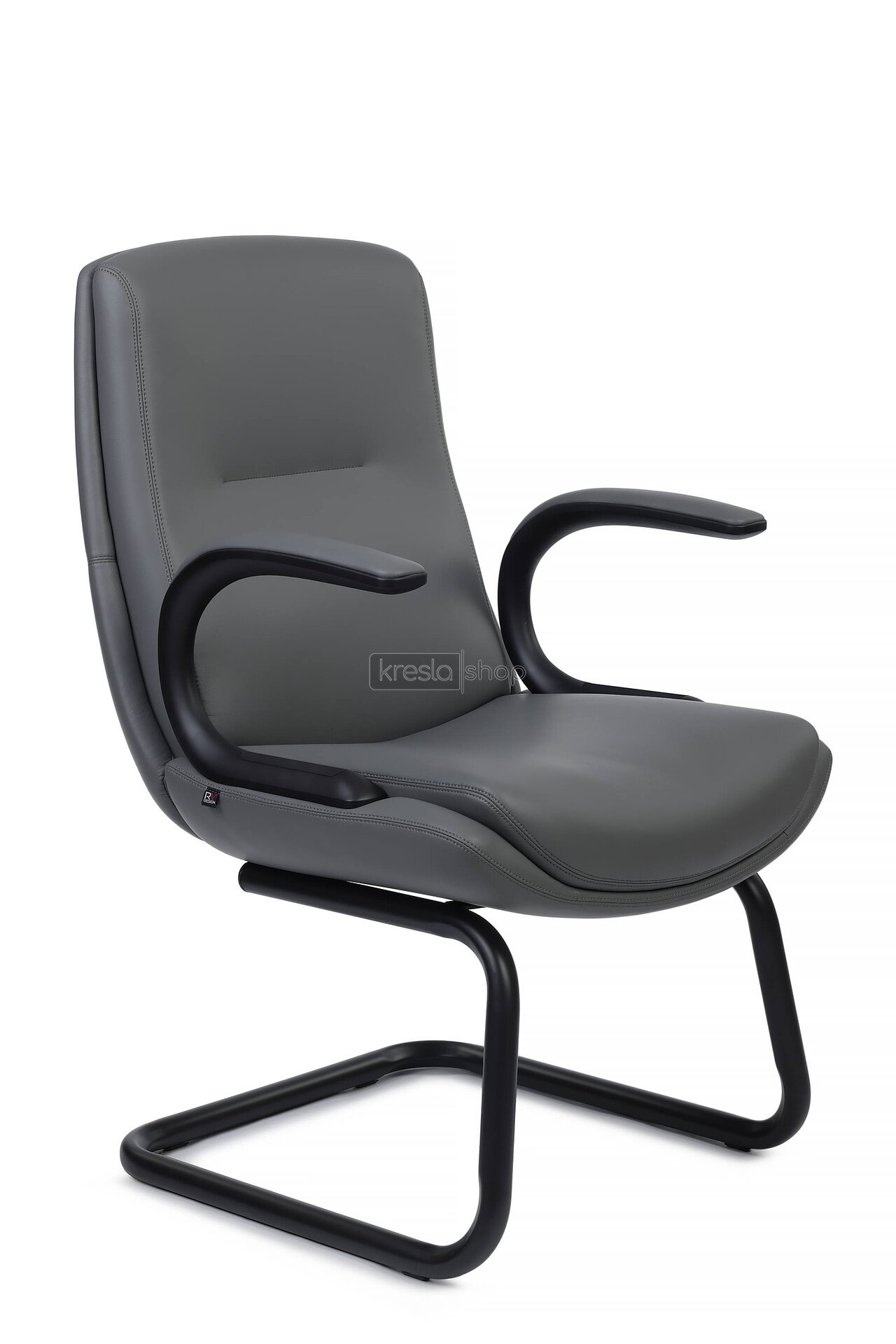 Конференц-кресло Riva Design Данте-СФ / Dante-CF C2561-12 антрацит премиум экокожа