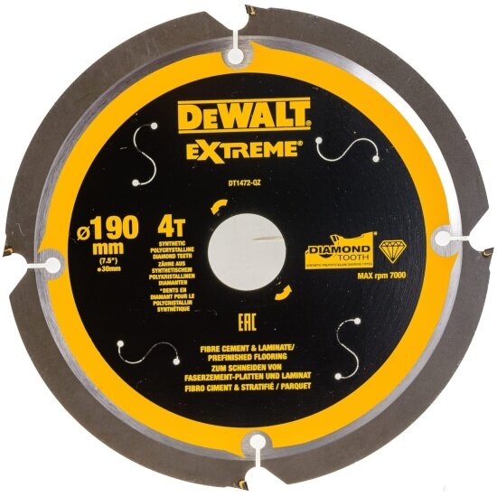 Пильный диск по фиброцементу Dewalt DT1472-QZ
