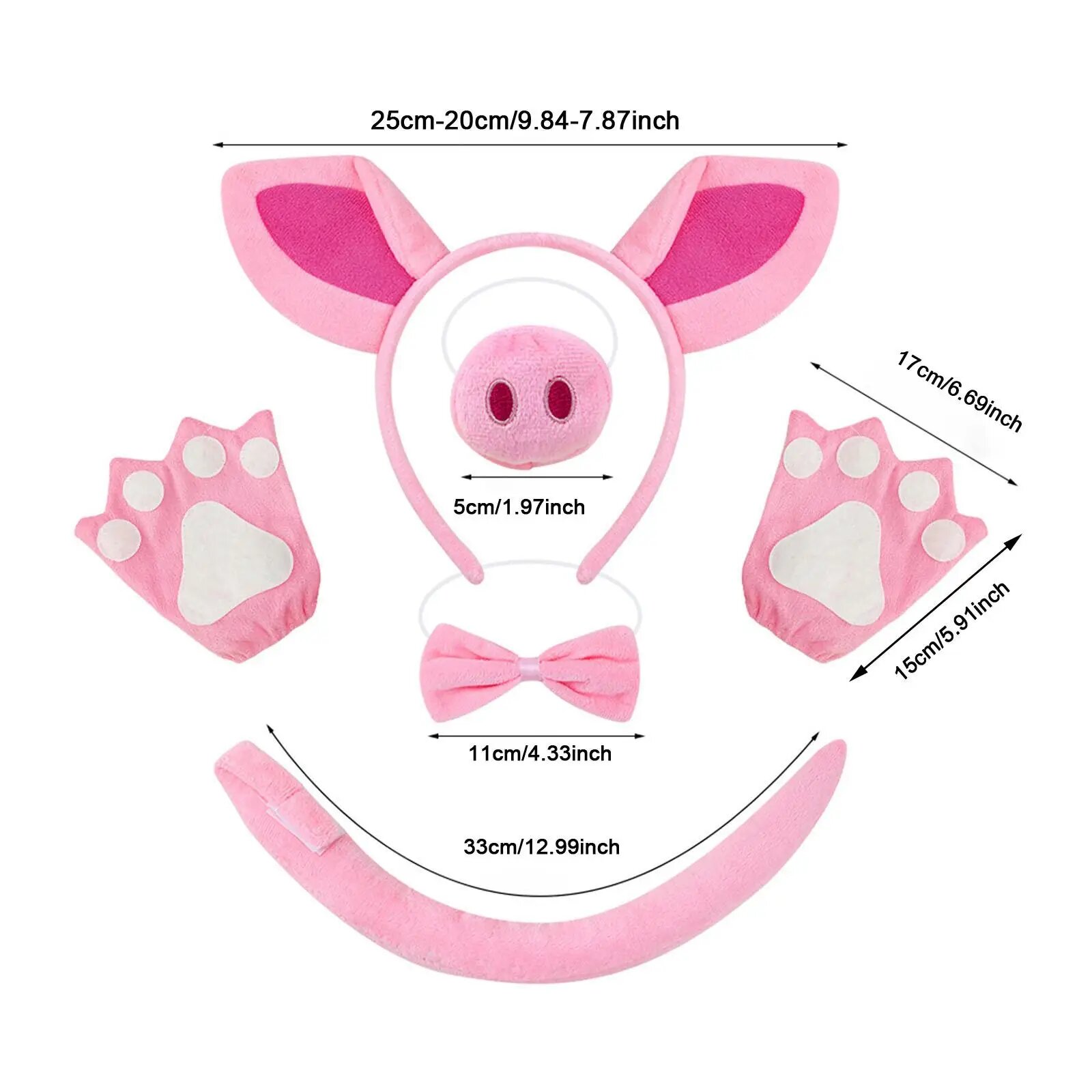 Костюм свиньи для детей A With Gloves