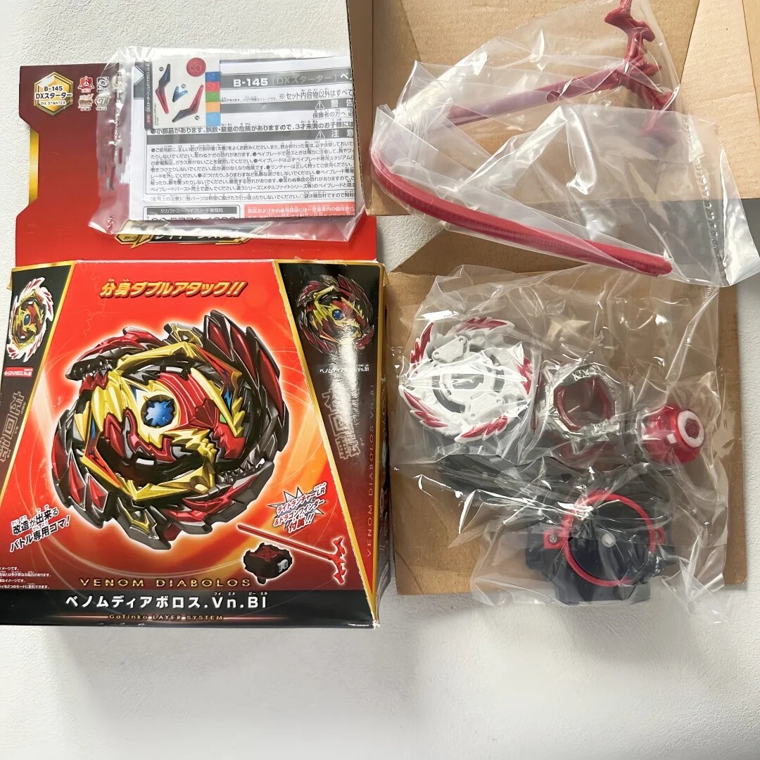 Подлинный Beyscollector Beys TT BEYS GENUINE BEYS B-145 Battle Burst GT DX Starter Venom Diabolos .Vn.Bl Новый с оригинальной упаковкой
