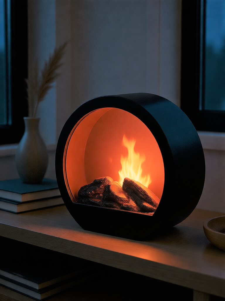 Камин декоративный ФАZА, 25х9х23 см, питание от 3хАА или USB