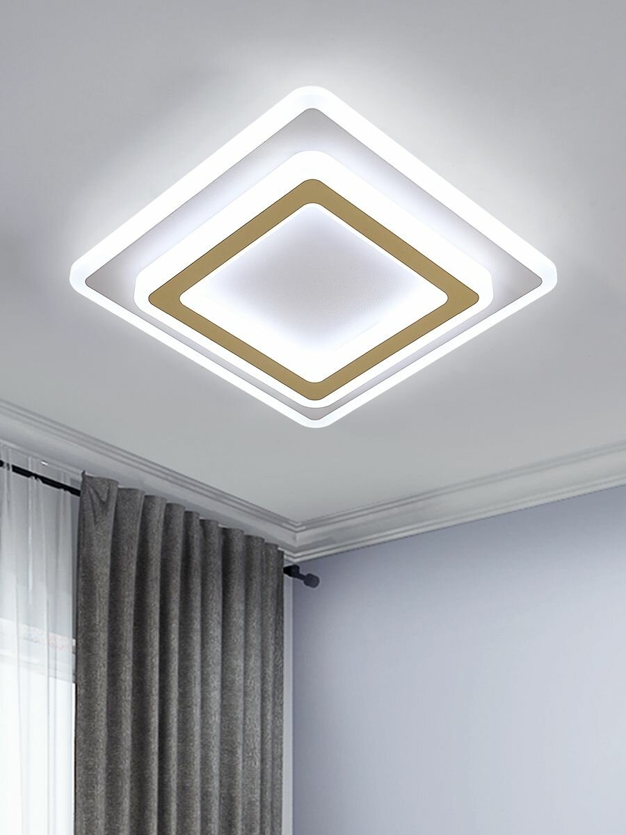 Светодиодный потолочный светильник, Riserva, белый,6500K LED 44Вт