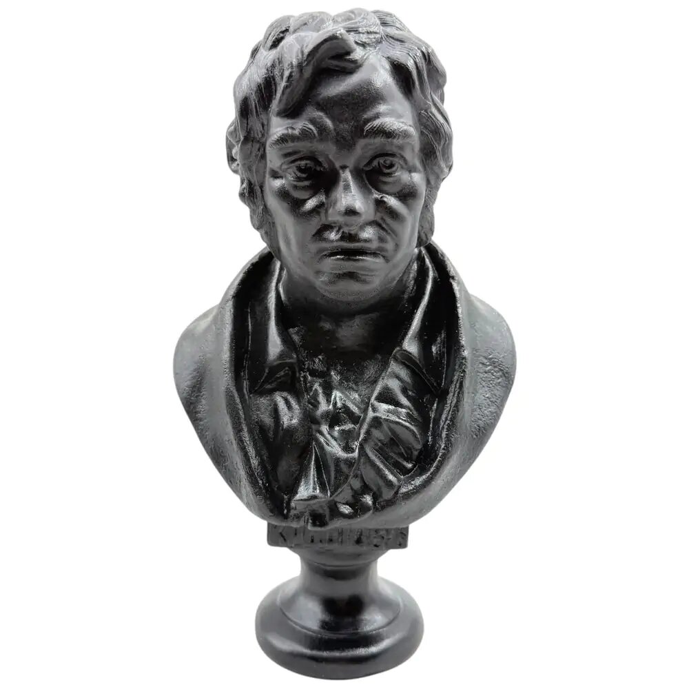 Чугунный Бюст "И. А. Крылов" 1949 г. Автор Р. Р. Бах, Касли Р. У. 18, СССР