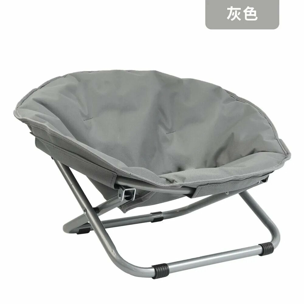 Складная переносная круглая кошачья кровать с возвышением в форме луны