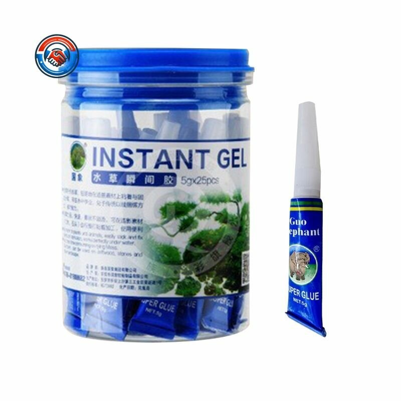 Безопасный аквариумный клей для крепления растений и декора, быстро сохнет, не токсичен, универсальный набор 25 шт для аквариума и террариума