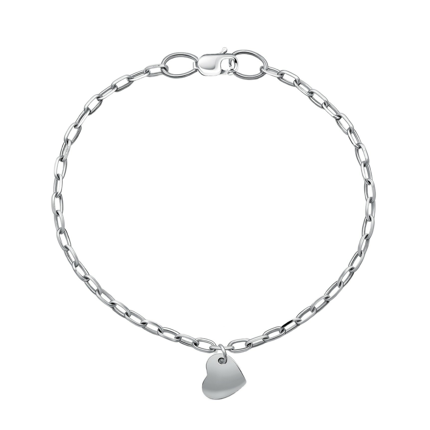 Браслет-цепочка, серебро, 925 проба, родирование