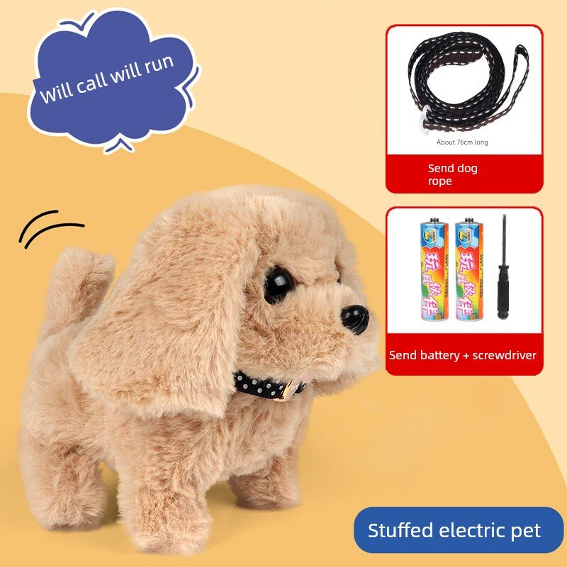 Детская электрическая интерактивная плюшевая игрушка-кролик (белый) для девочек для ролевых игр Плюшевая электрическая