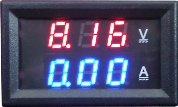 Вольтметр амперметр DC3.5-30V YB 200A, Red and Blue