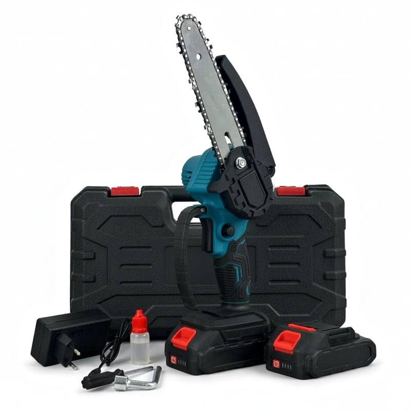 Пила аккумуляторная цепная, мини сучкорез электропила электрическая 20в