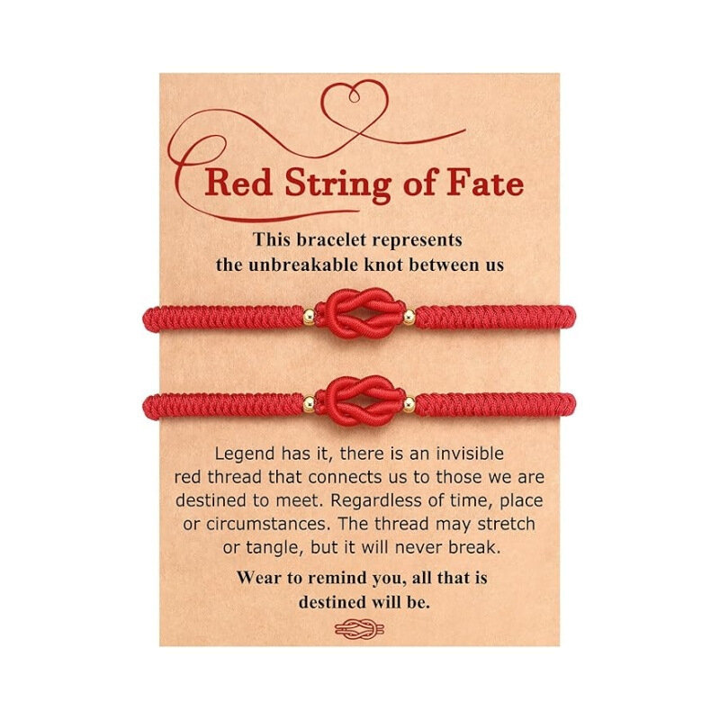 Браслет для гадания, YM Мёбиус Плетеный Регулируемый Пара Чёрно-белый