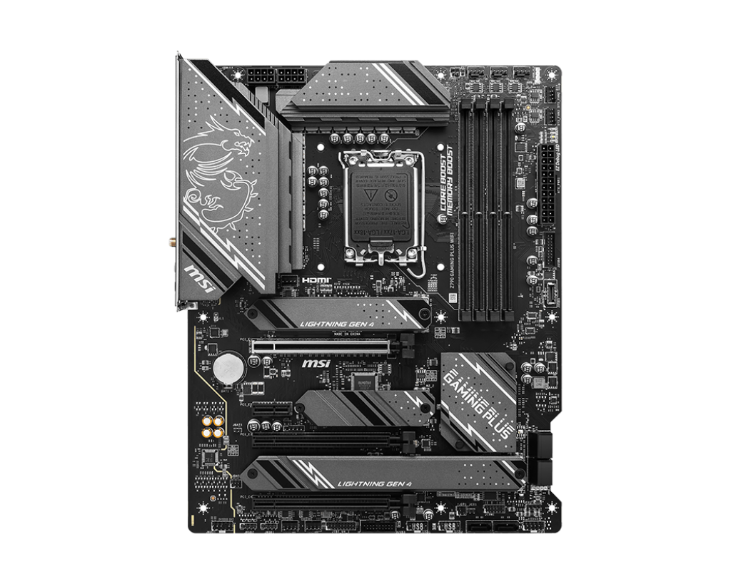 Z790 GAMING PLUS WIFI\601-7E06-120,31\801-7E06-023\STD Z790 GAMING PLUS WIFI, Z790, LGA1700, 4DDR5, 3PCI-Ex16,1PCI-Ex1,4M.2 ,1USB3.2 Gen2 X2, 2USB3