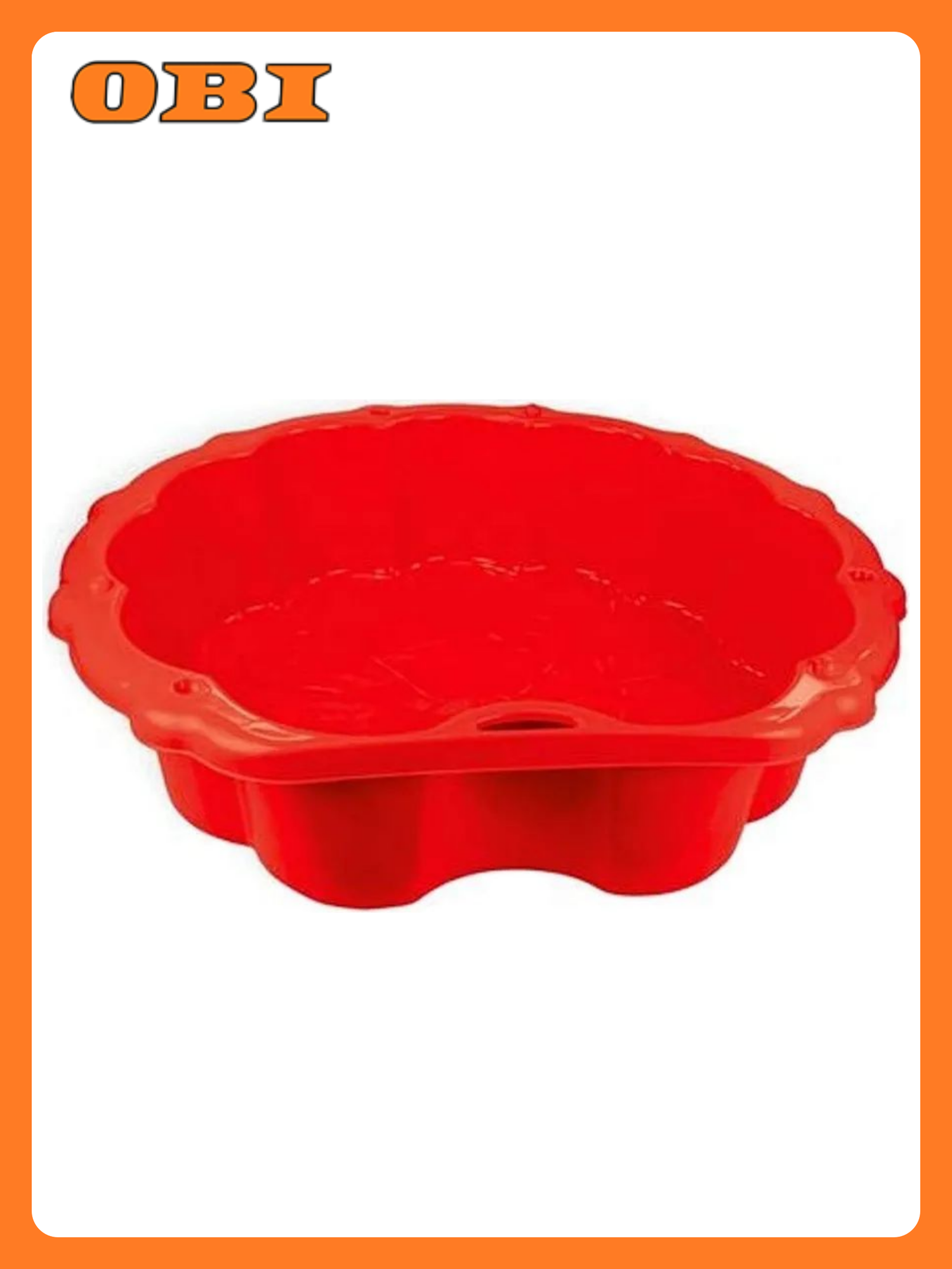 Песочница-бассейн ZEBRATOYS «Ракушка», переносная, для улицы, полипропилен, красная