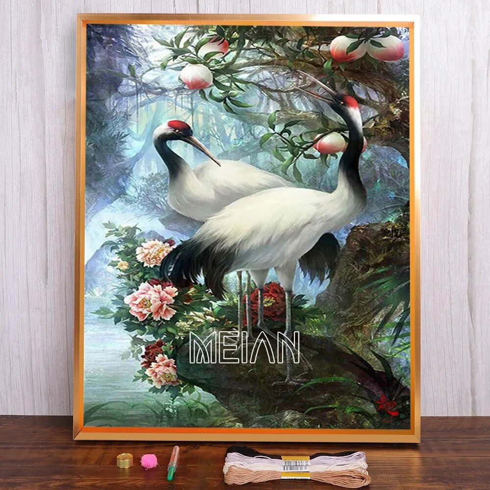MEIAN Набор для вышивания,30x40CM,14CT, белый кран