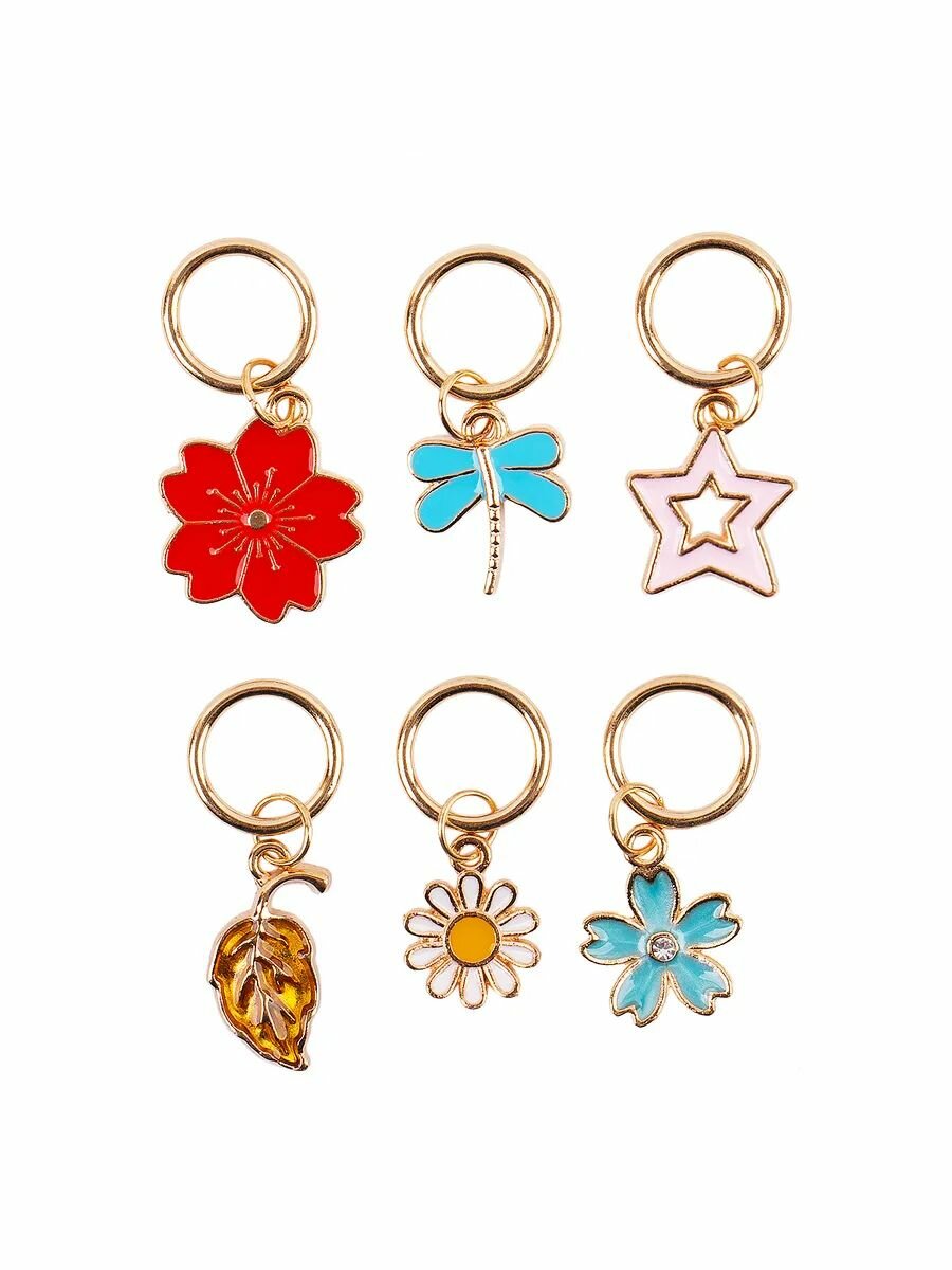 Кольца маркировочные "Лето" металл 6 шт