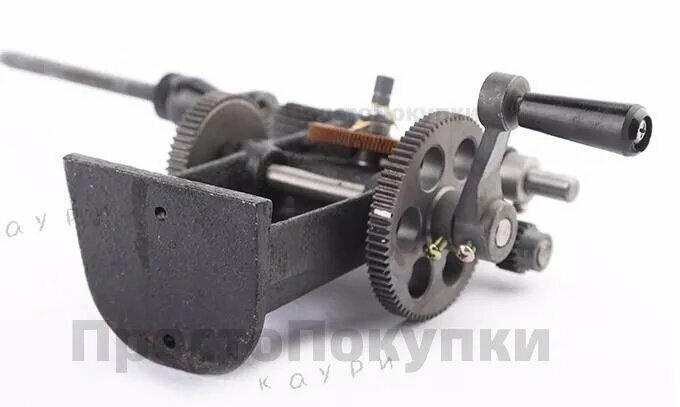 Намоточный станок для намотки катушек трансформаторов, лески, тонкого кабеля, проволоки (ручной привод, 3 скорости наматывания, счетчик витков стерлочного типа)am