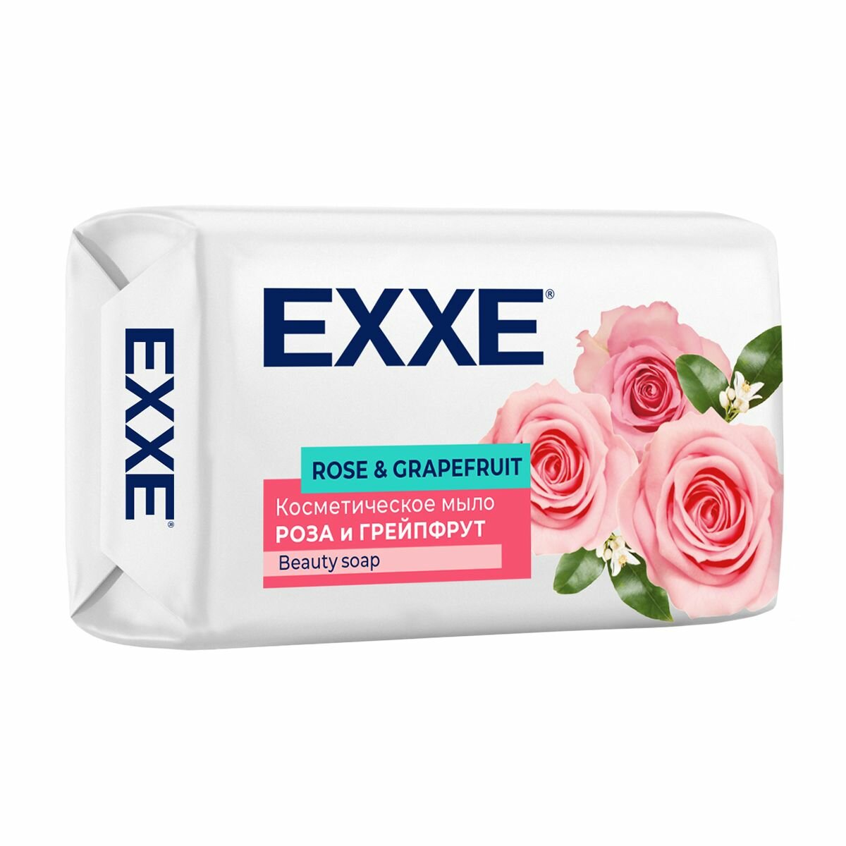 Мыло туалетное EXXE "Роза и грейпфрут", 90 г, картонная упаковка