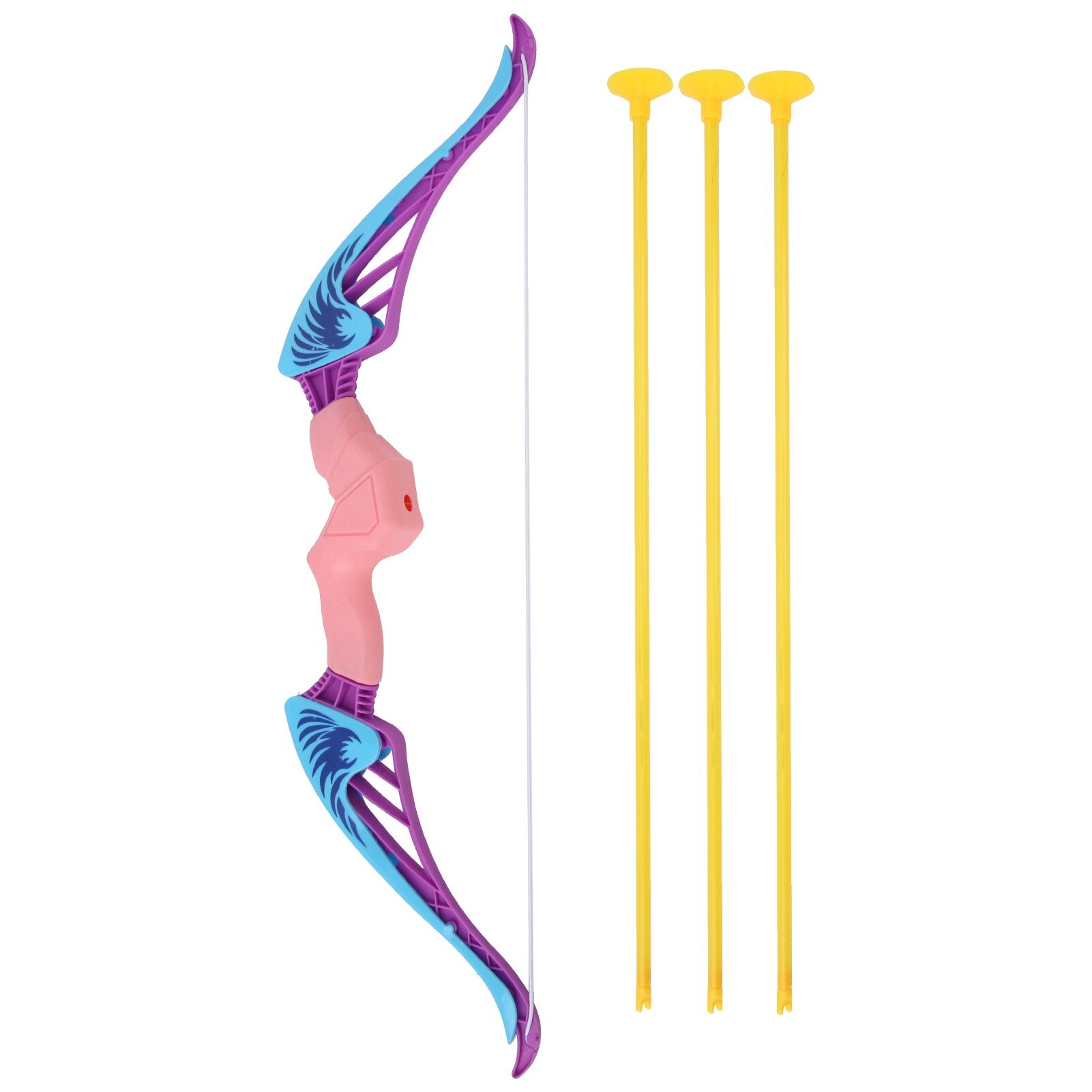 Детский игрушечный лук и стрелы на присосках, модель для игр на открытом воздухе и мишень для игр в помещении.