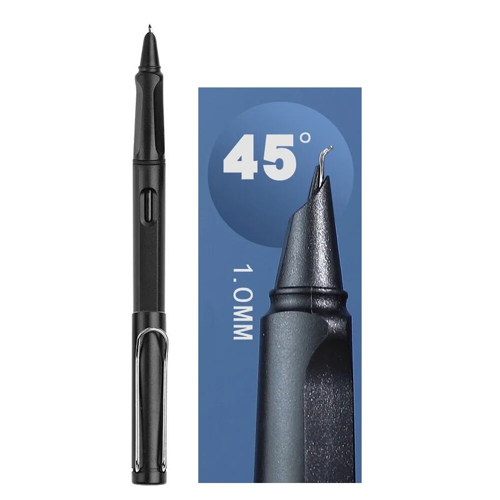 Ручка-линер с тонким наконечником 0.7/1.0 мм, для студентов, для тренировки письма, 1.0mm