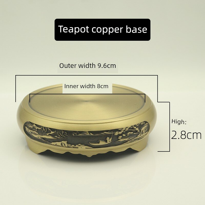 Чайник из чистой меди, латунный чайник, винный кувшин, Гуань Гун, Бог богатства, для домашнего использования, для