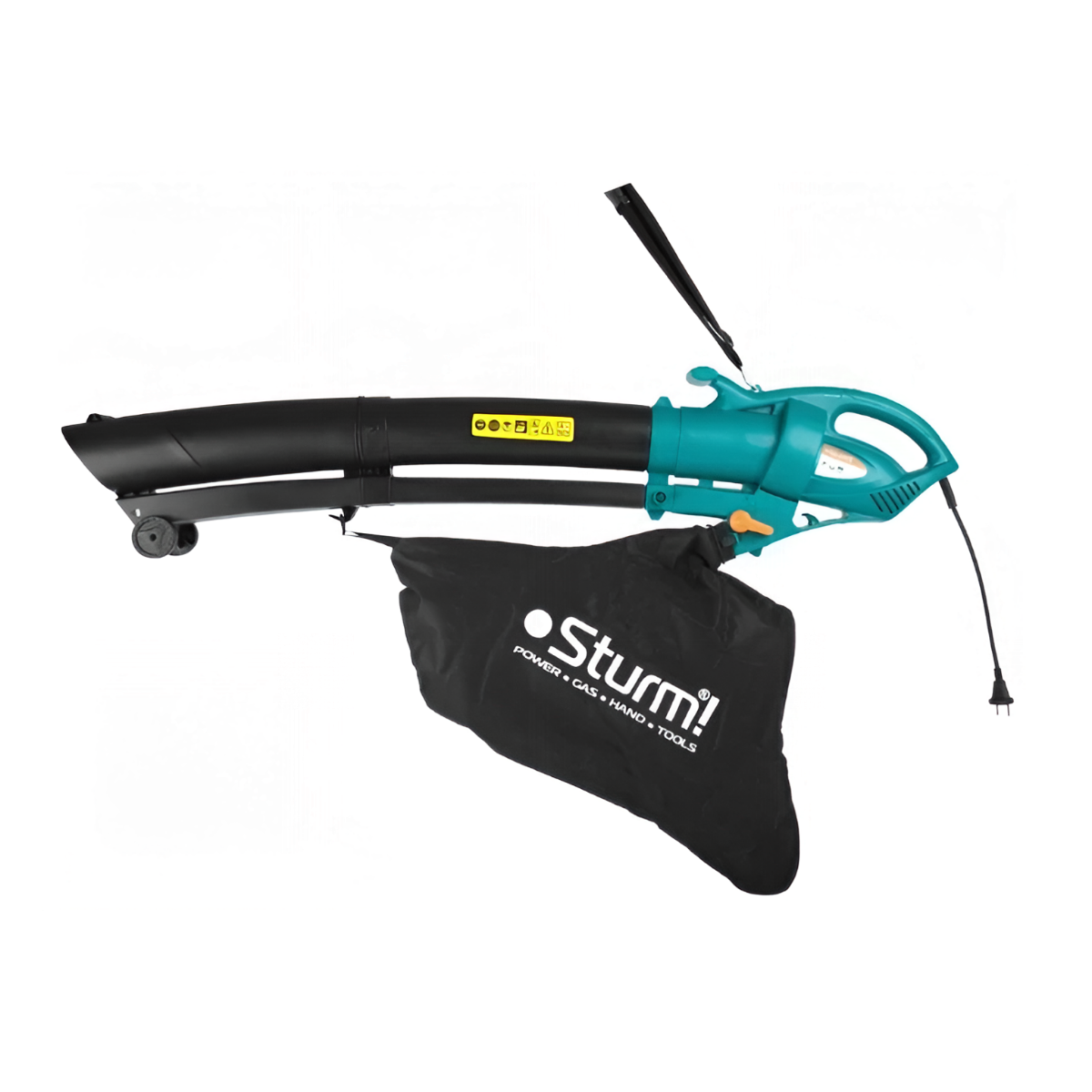Пылесос садовый Sturm! GBE2250 черный, мощность 2200Вт, 780 куб. м/ч, скорость 240км/ч, 13000 об/мин, от сети