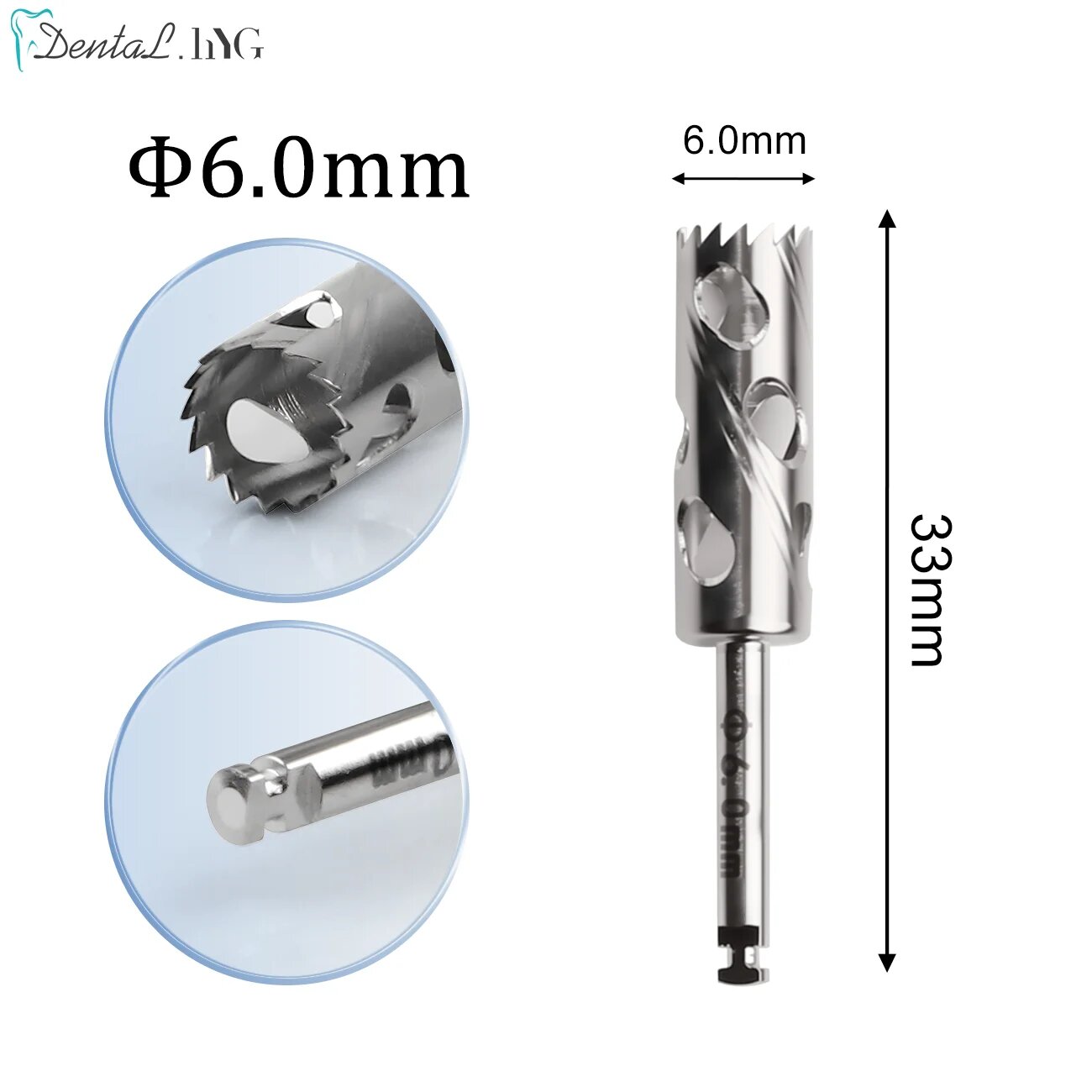 Стоматологический бур 6.0mm