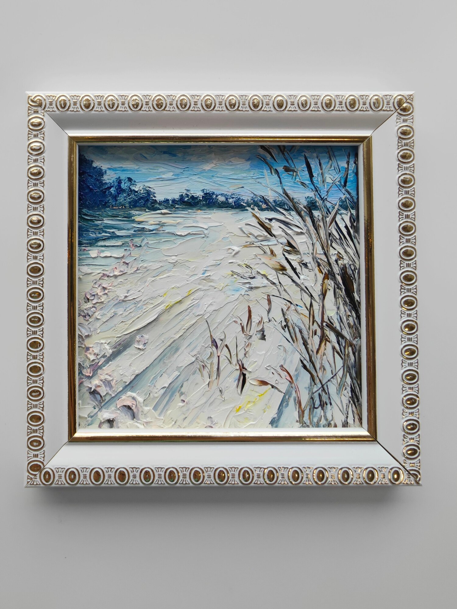 Мини картина маслом на холсте 10х15см