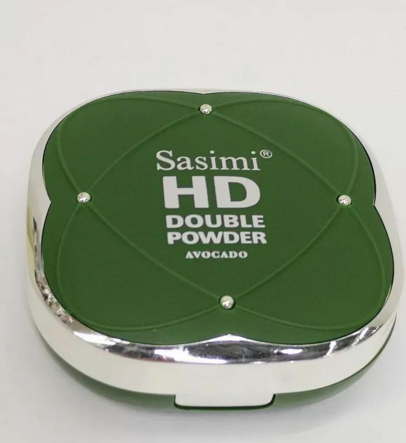 SASIMI Пудра для лица увлажняющая авокадо 3 в 1 HD Double Powder Avocado SPF 30 PA+++ тон 01, 20 гр