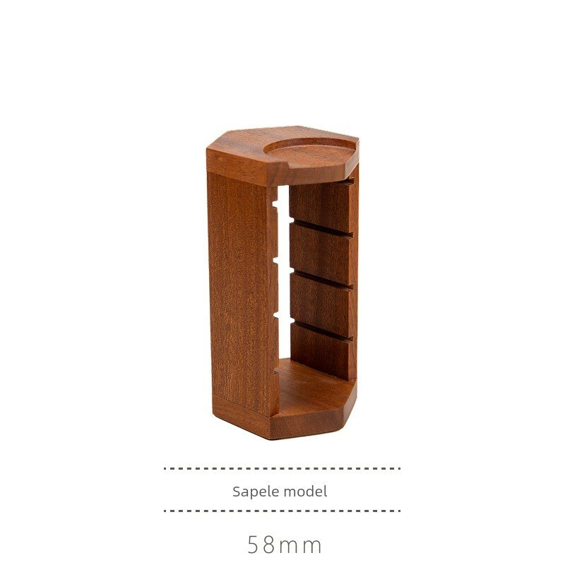 Дерево сапеле Quantum Espresso Cup Rack для 51мм/58мм слепых фильтров, одиночный комплект, 3-компонентная сборка