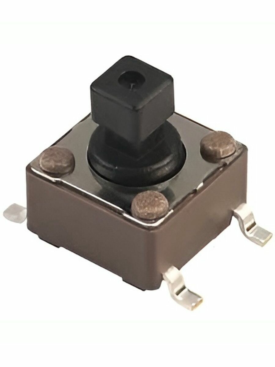 Кнопка тактовая DTSM-644N 6х6мм высота 7,3мм: 12 Вольт 50 мА 1M циклов smd