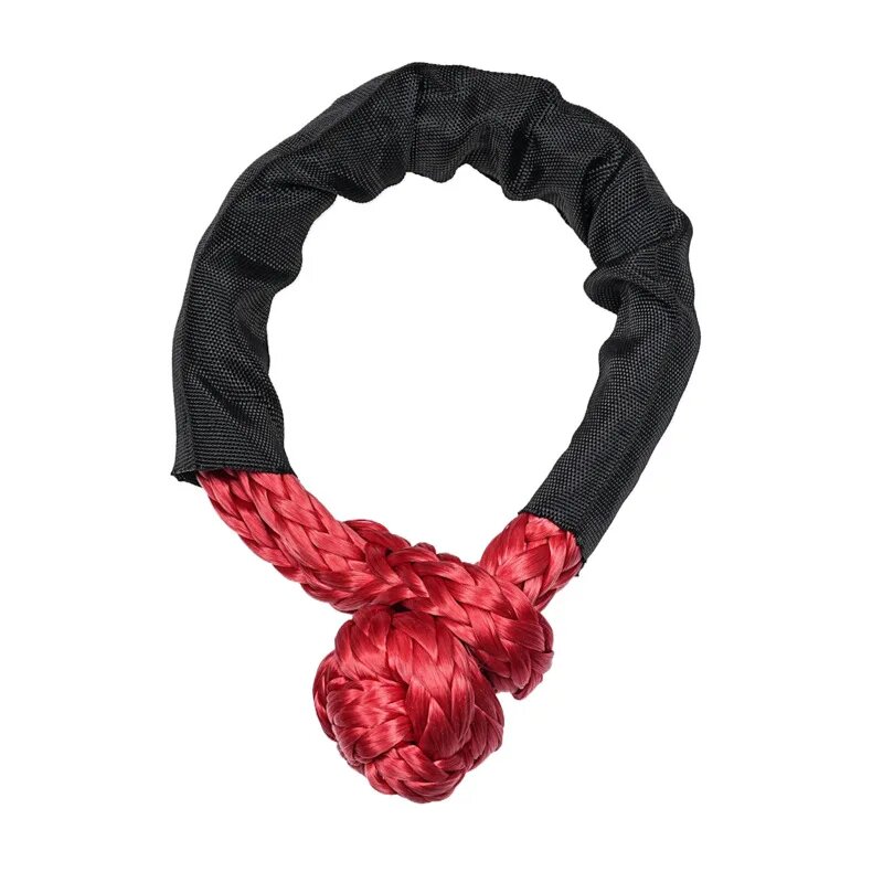 Буксировочный трос для автомобиля, мягкая скоба, высокополиэтиленовый буксирный трос, Red