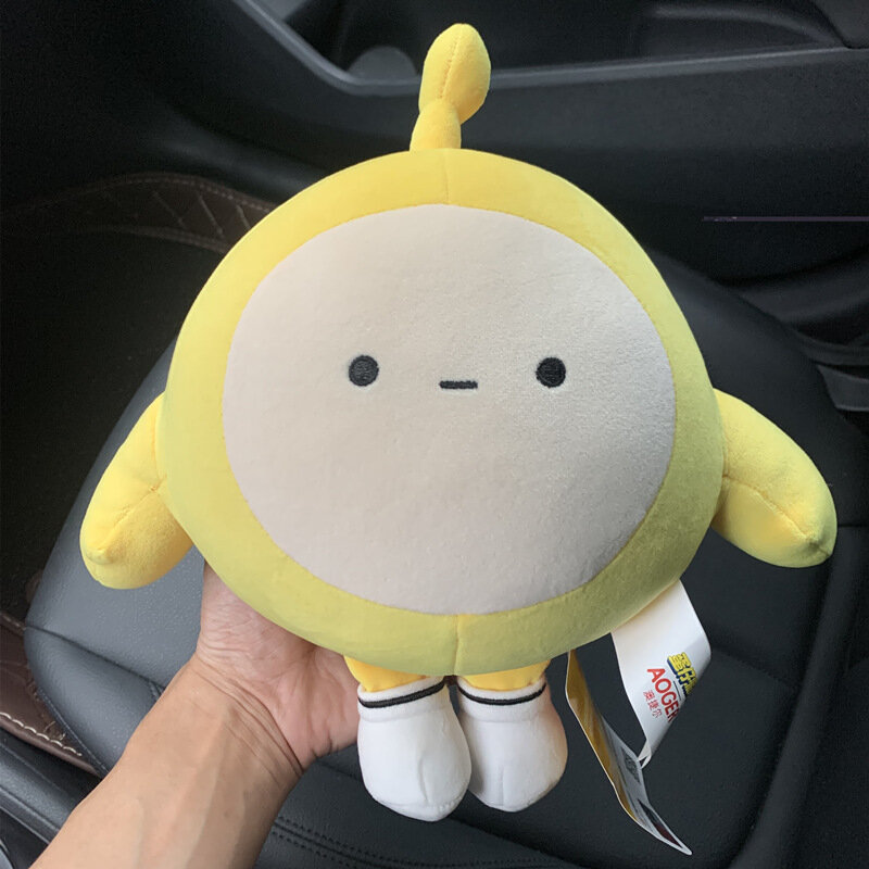 Мягкая игрушка «Вечеринка с яичными вафлями» желтого цвета, антистрессовая кукла в виде яичной вафли, кукла «Трудовой лагерь», черное яйцо