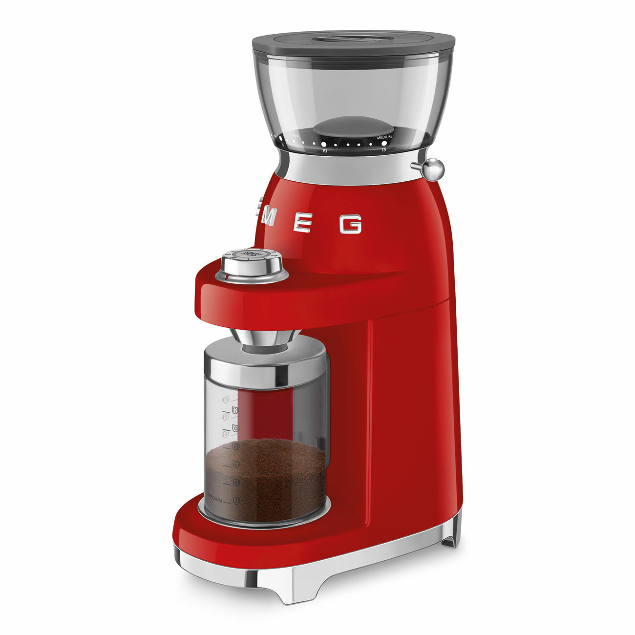 Кофемолка Smeg Macinacaffè 50's Style Rosso CGF03RDEU