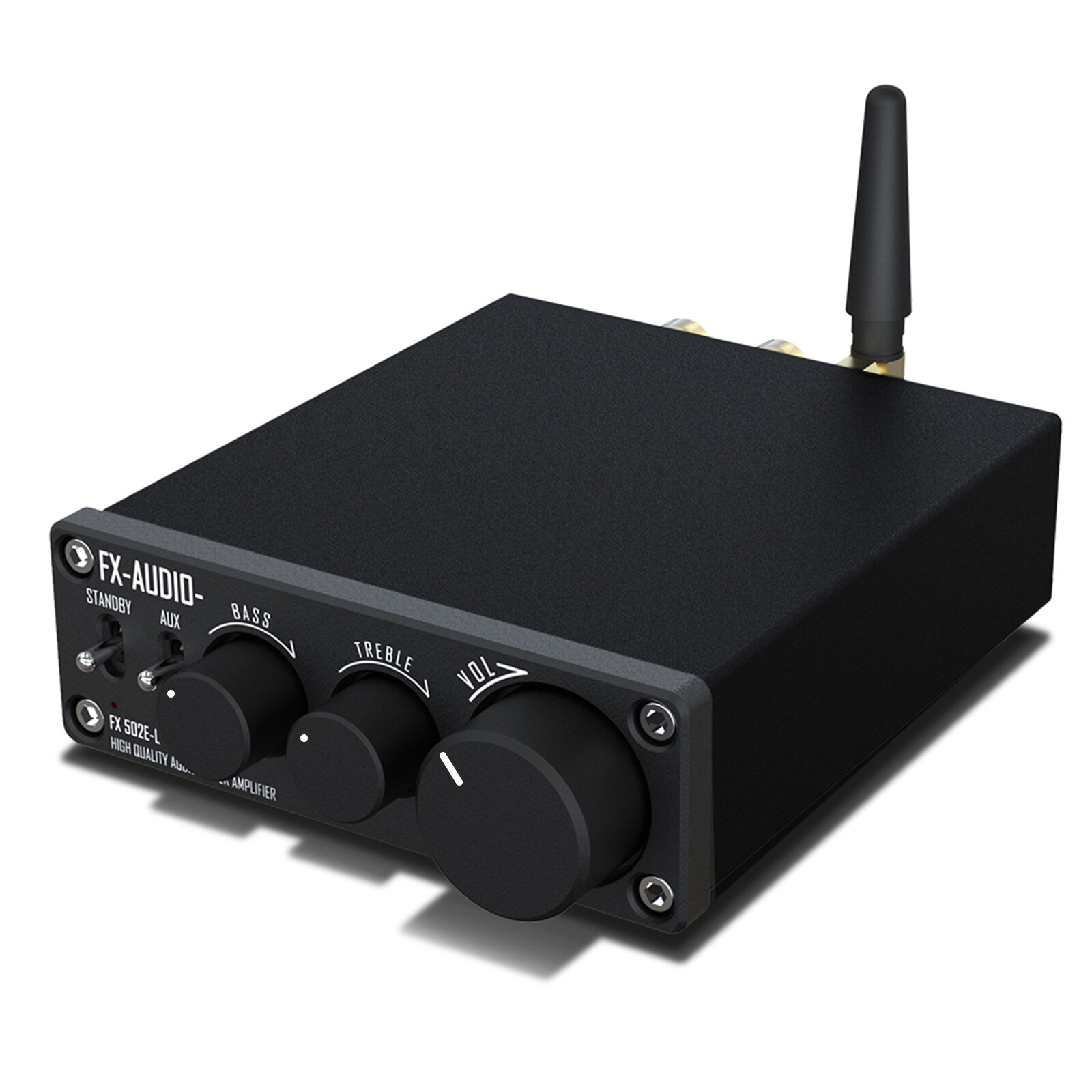 FX-AUDIO FX 502E-L HiFi 2.0 BT 5.1 Full Digital Audio Mini Power Amplifier 75W*2 Bass and Treble Adjustment