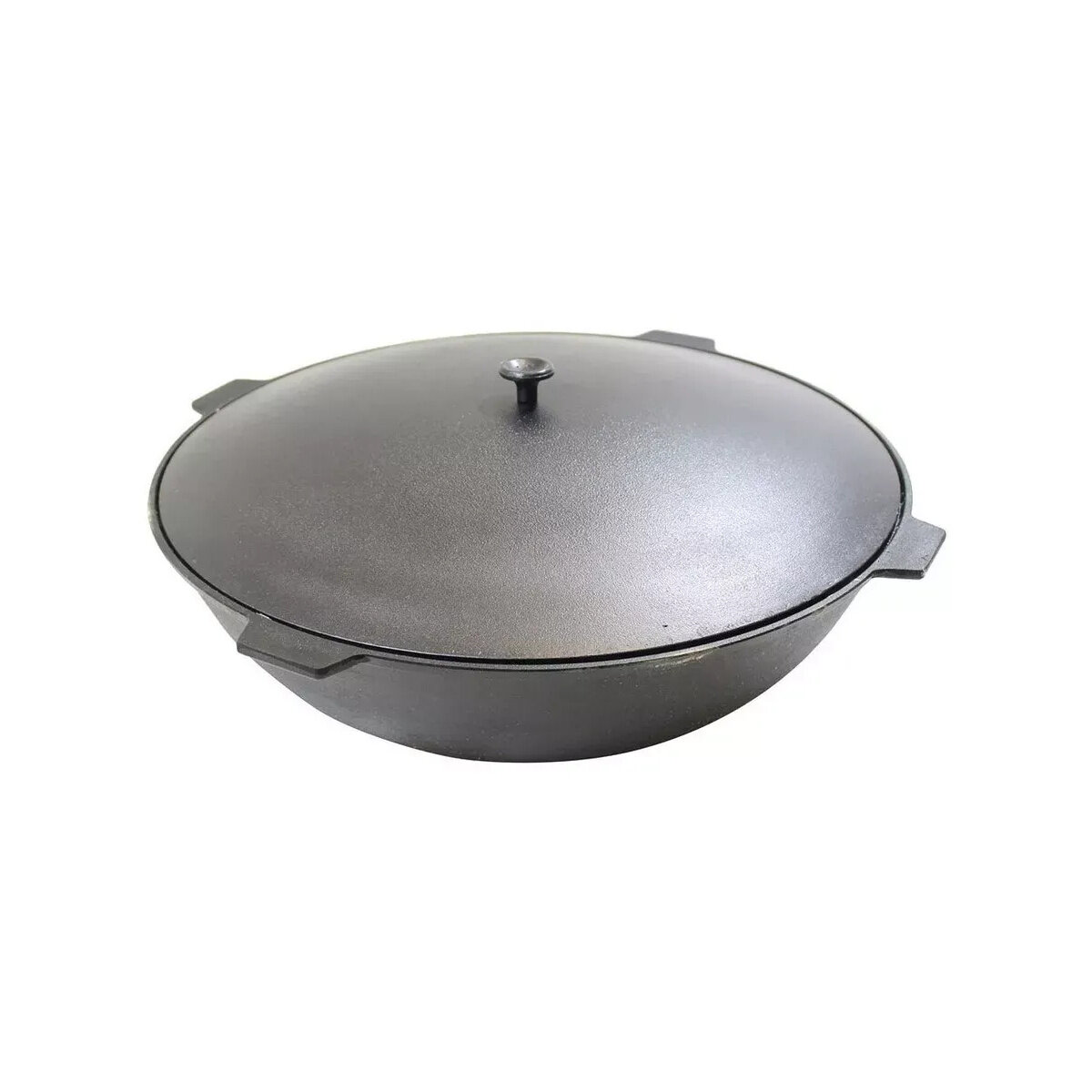 Казан к101 чугунный с алюминиевой крышкой 10