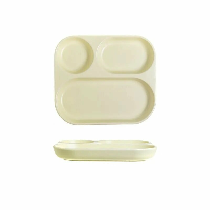 ПП Тарелка для похудения и правильного питания , 3 ячейки, Тарелка "без принта", 1 шт, Керамика