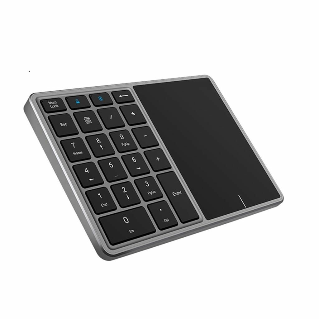 Портативная Bluetooth-клавиатура с тачпадом и калькулятором, Серый