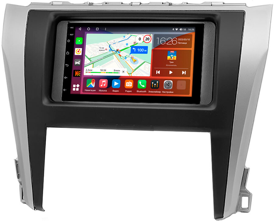 Штатная магнитола Toyota Camry XV55 2014-2018 Canbox EVO 5821-RP-TYCA55-451 Android 14 (4G-SIM, 6/128, DSP, QLed, AI, 360)