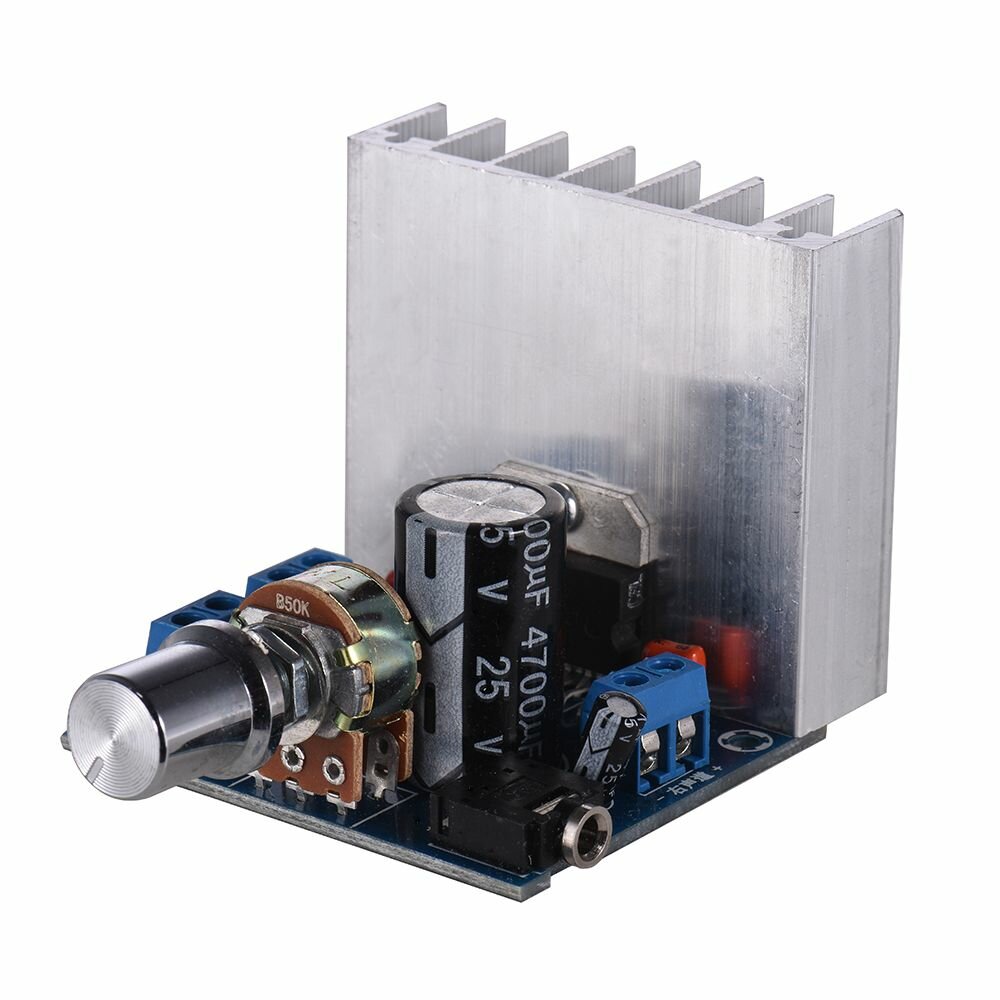 Стерео Усилитель 2.0 35W+35W Двухканальный Модуль DIY Плата с Радиатором