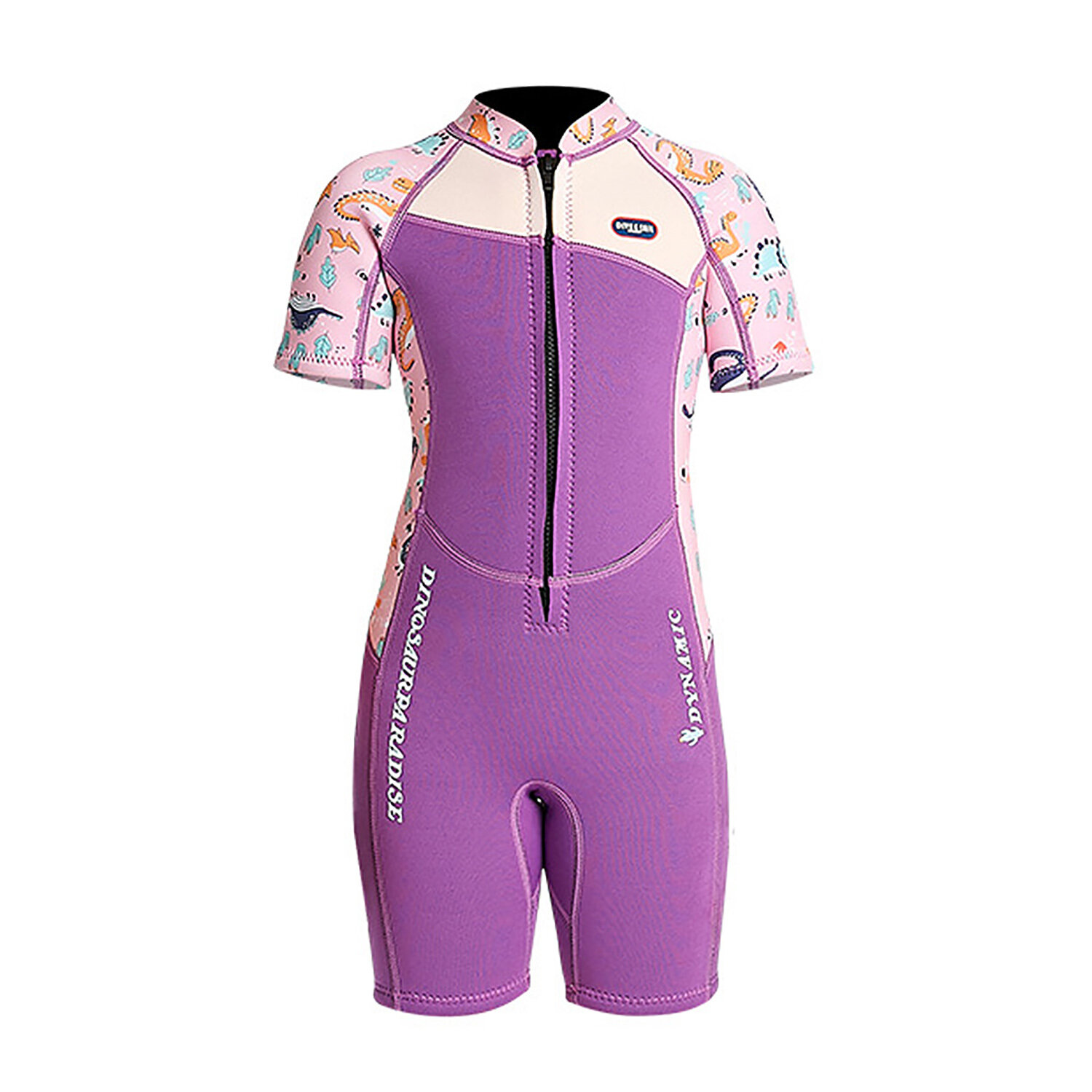 Детский комбинезон для девочек 2.5mm короткий с фронтальным зippers для водных видов спорта сноркелинг серфинг плавание CN Size S M L XL XXL материал Неопрен Нейлон вес approx 270-410g 0.6-0.9lb 1шт