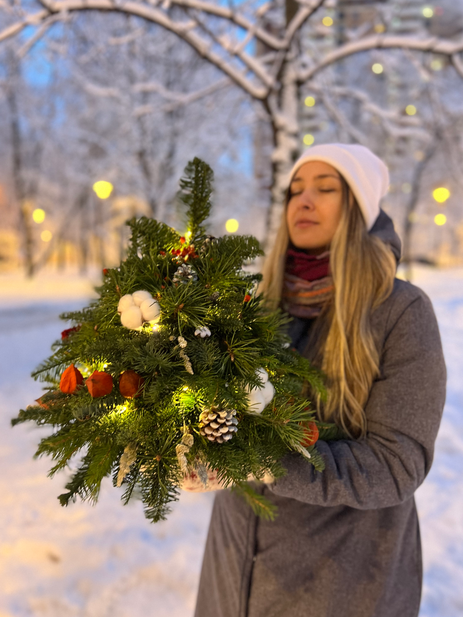 Ёлка живая "Зимняя сказка"