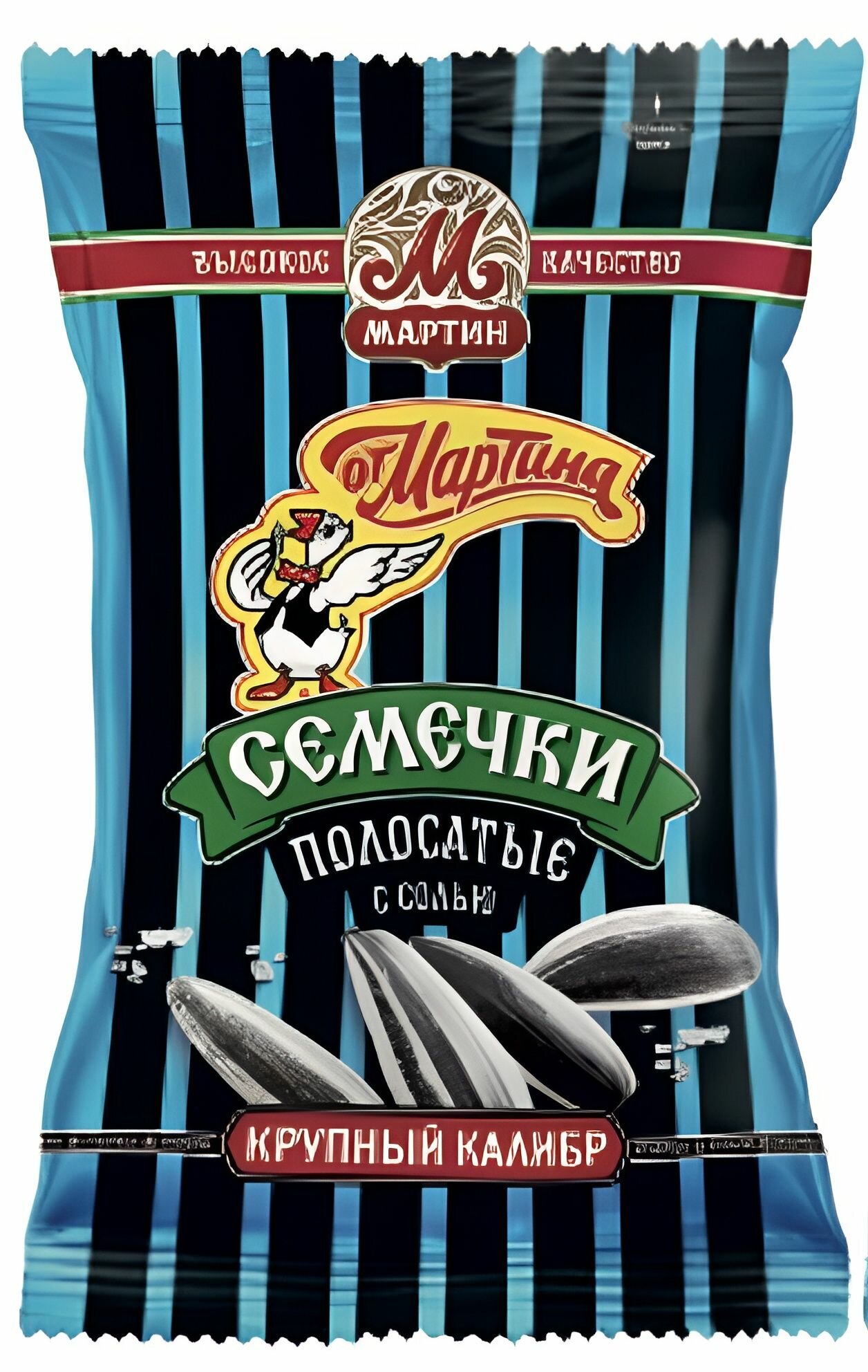Семечки от Мартина Полосатые с солью, 75г х 40шт