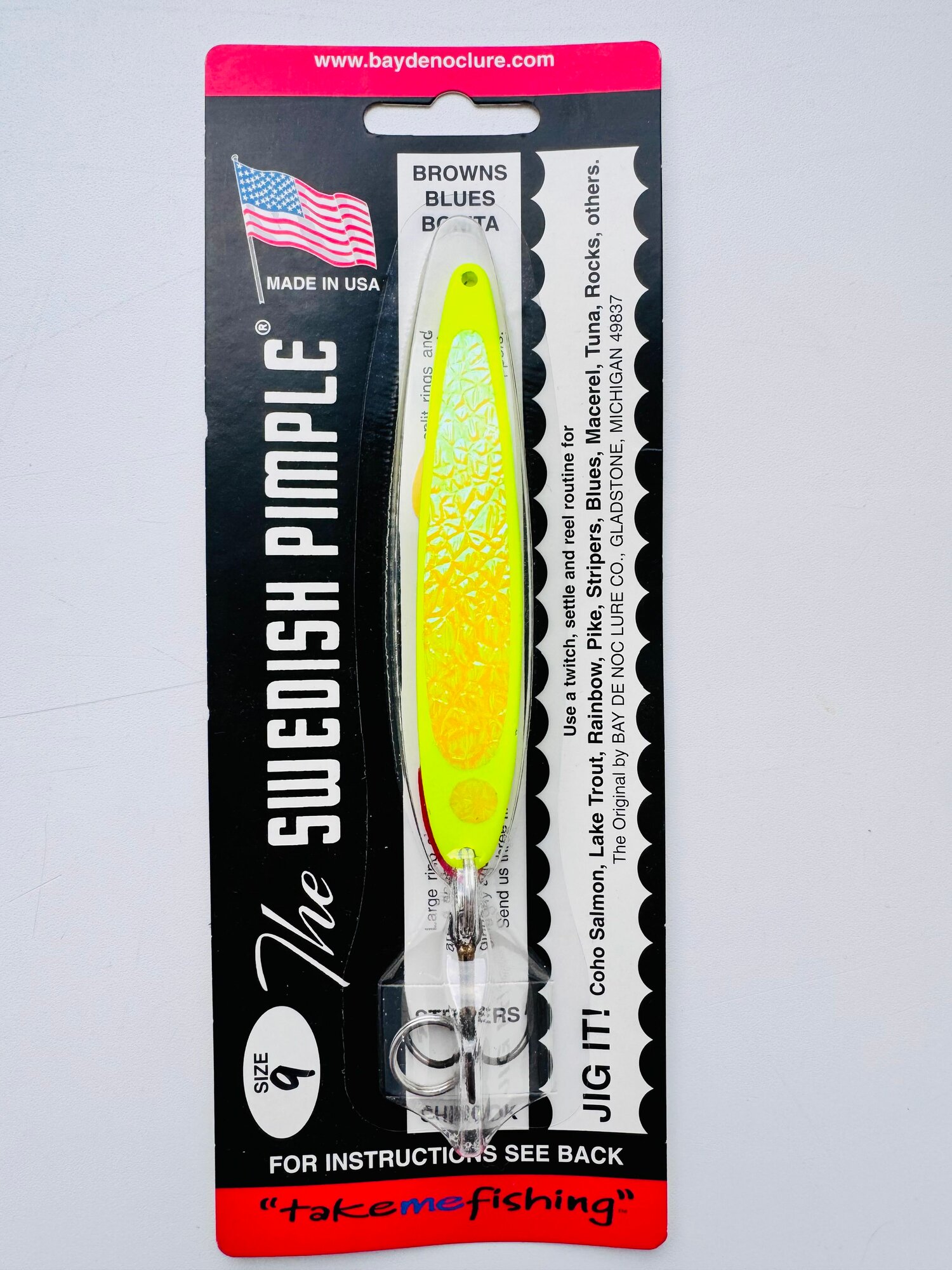 Блесна зимняя The Swedish Pimple 9 ("Шведский Прыщ")