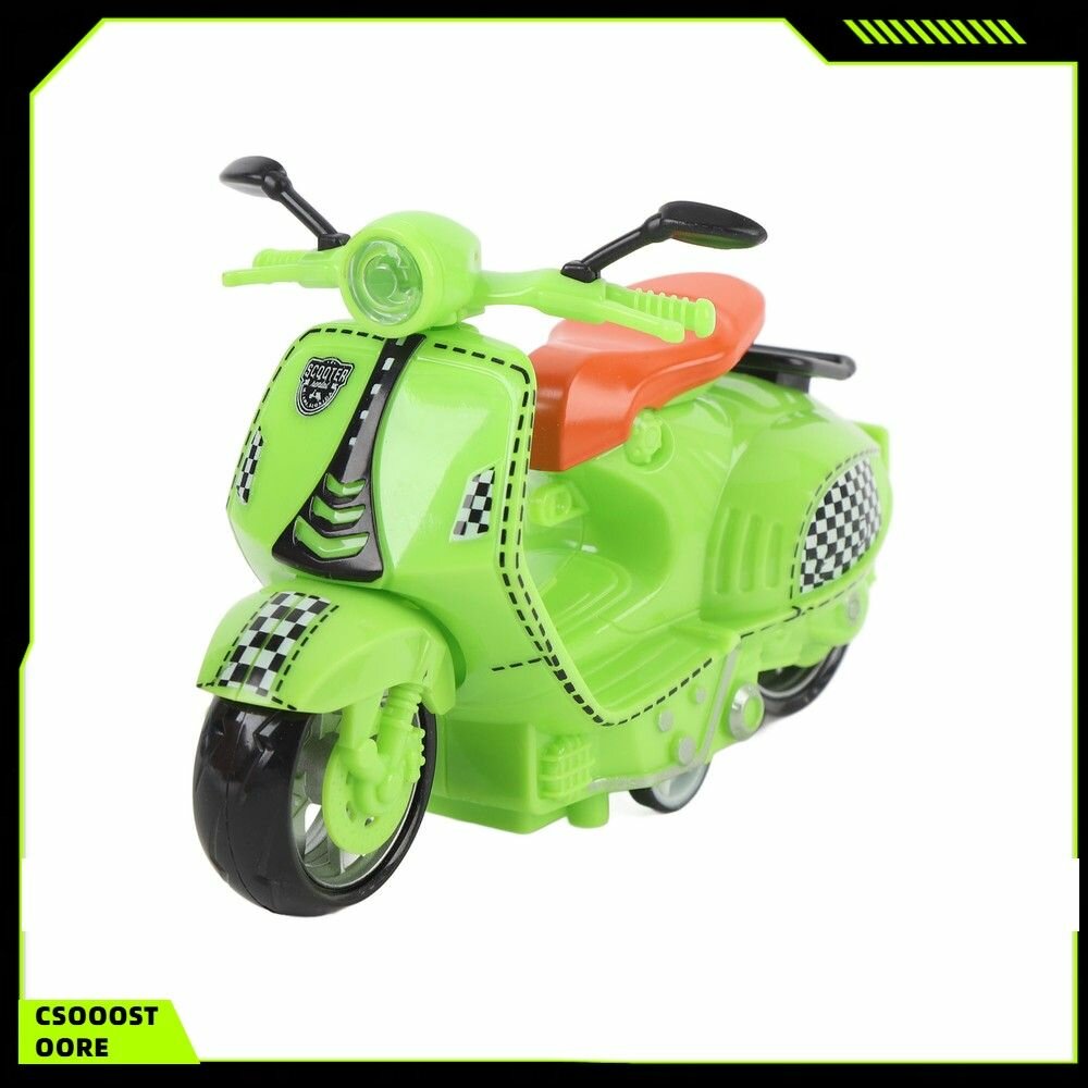 Сплав мотоцикл, зелёный, коллекция, детский