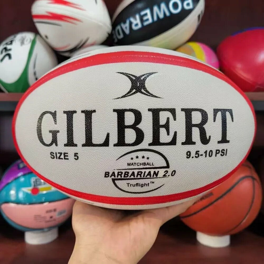 Мяч для регби, 5 размер, красный