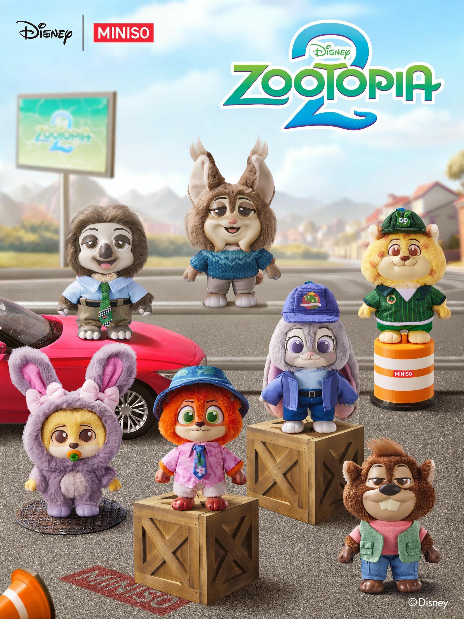 Игрушка-сюрприз MINISO Зверополис, политекс, 18см, высота 18