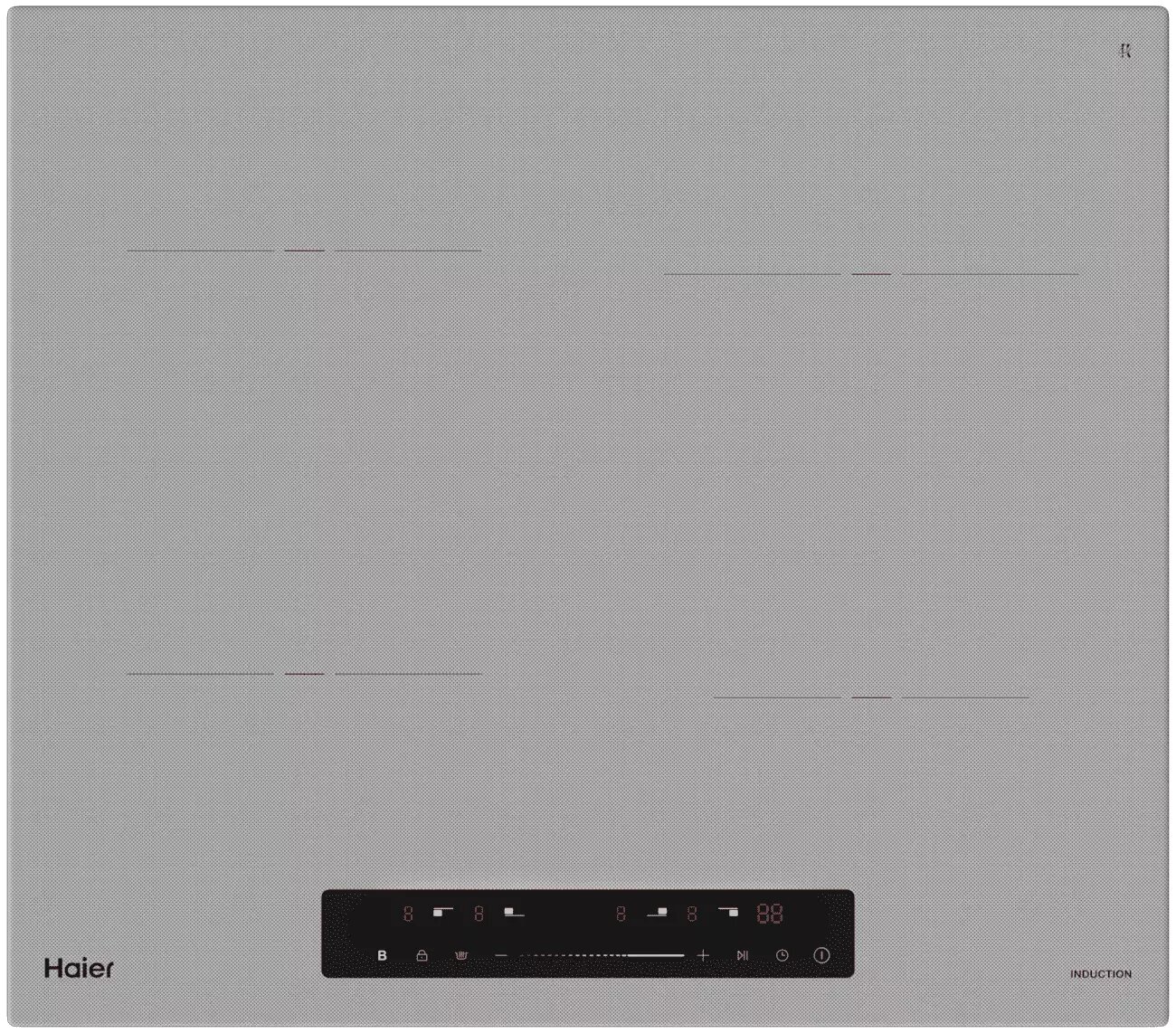 Варочная панель Haier HHY-Y64TVTPG, индукционная, функция Booster, независимая, стеклокерамическая