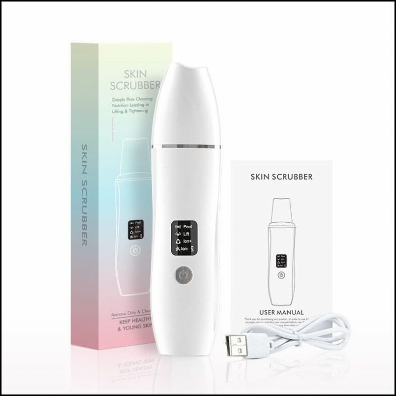 Скрабер для кожи лица от угрей, ультразвуковая чистка лица, аппарат для узкого очищения, лифтинга, питания и увлажнения кожи
