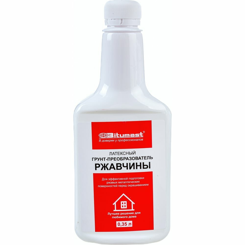 Латексный грунт- преобразователь ржавчины, 0.35 л Bitumast 4607952901056