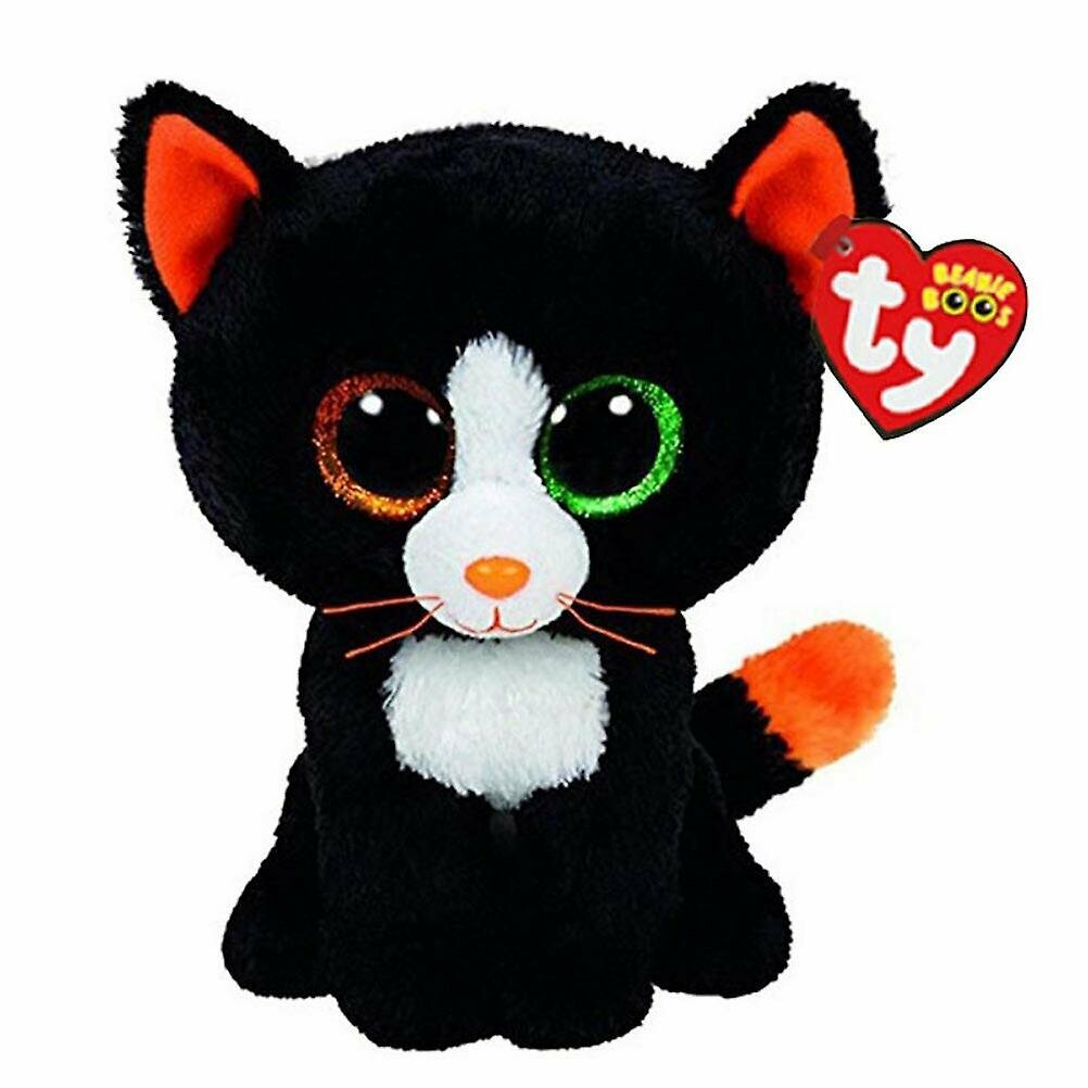 Игрушка для шитья ty beanie boos black cat, 15 см. (черная)