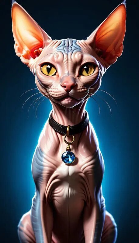 Алмазная Картина "Сфинкс" 5D Круглый Бриллиант 40X50См.